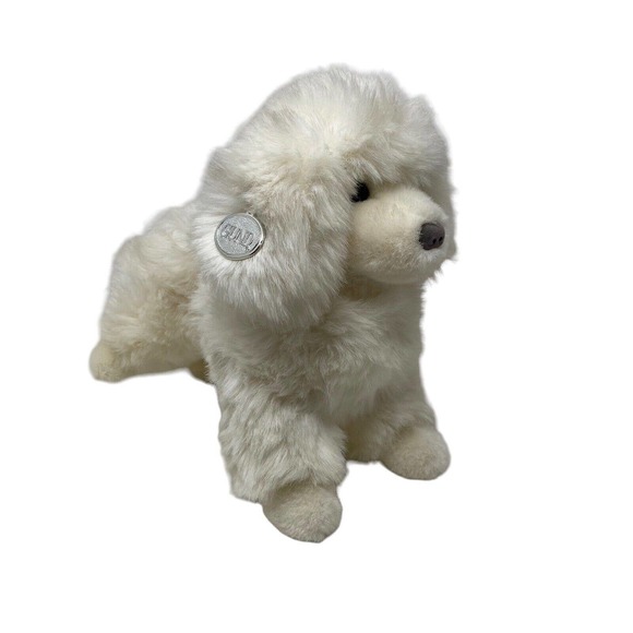 Vintage | Toys | Gund Vintage 988 Lulu White Poodle Plush Dog W Tags ...